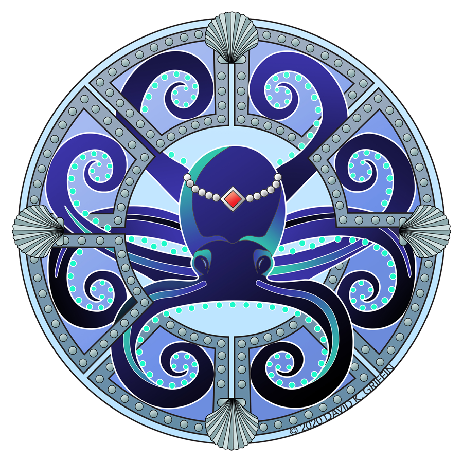 Tropical Mandala Stickers – dkgriffinart